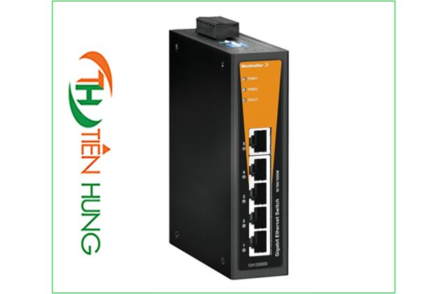 BỘ CHUYỂN ĐỔI MẠNG WEIDMULLER 5 CỔNG RJ45 LOẠI UNMANAGED 1286850000 ...