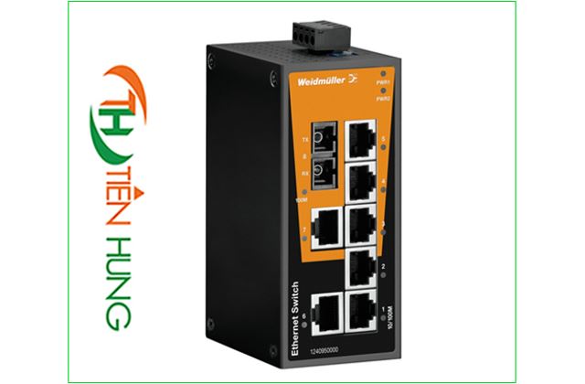 BỘ SWITCH MẠNG WEIDMULLER 7 CỔNG RJ45 LOẠI UNMANAGED 1412070000 - IE-SW ...
